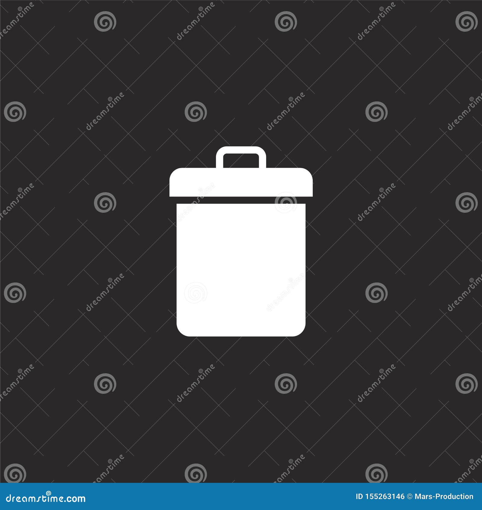 Garbage Icon. Filled Garbage Icon for Website Design and Mobile, App ...