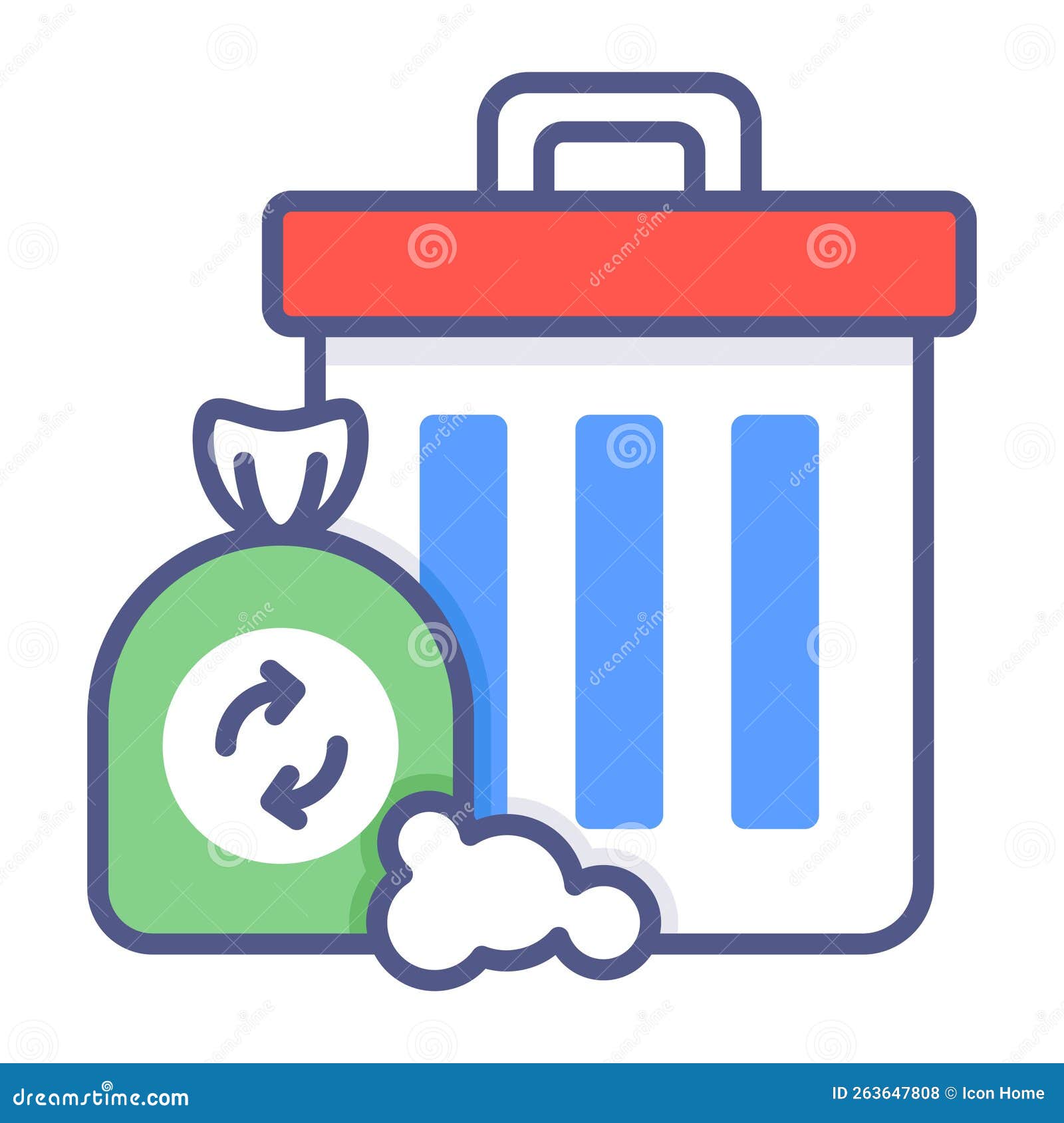 Garbage Icon Modern Concepts Design, Premium Quality Vector ...