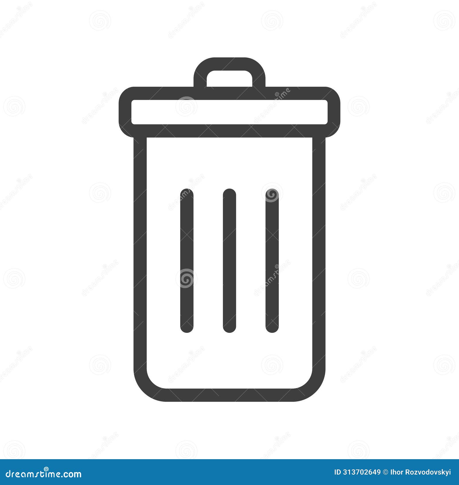 Garbage Icon. Garbage Symbol on White Background Stock Vector ...