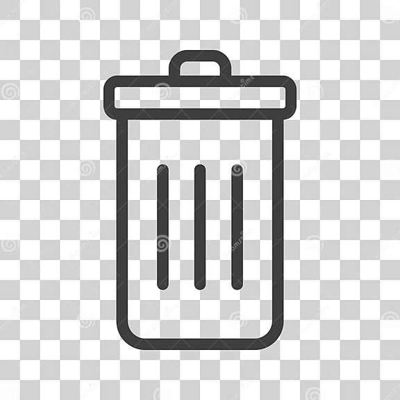 Garbage Icon. Garbage Symbol on White Background Stock Vector ...