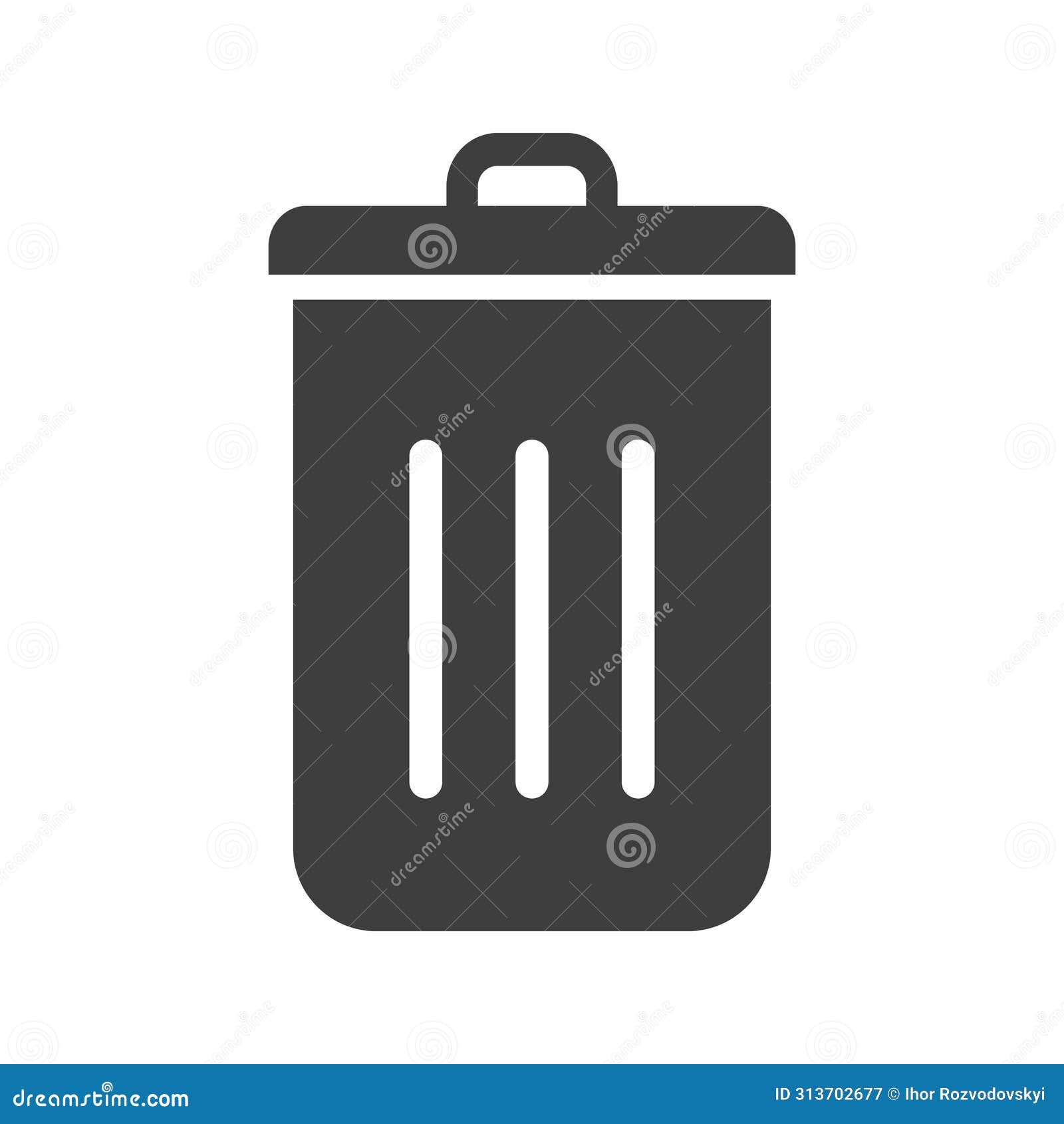 Garbage Icon. Garbage Symbol on White Background Stock Vector ...