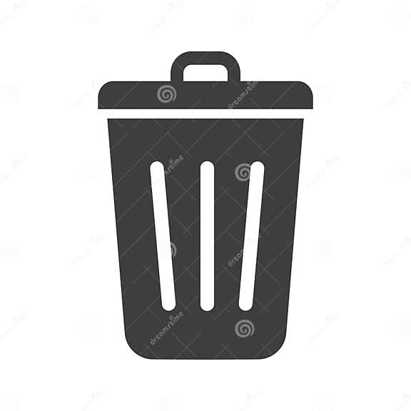 Garbage Icon. Garbage Symbol on White Background Stock Vector ...