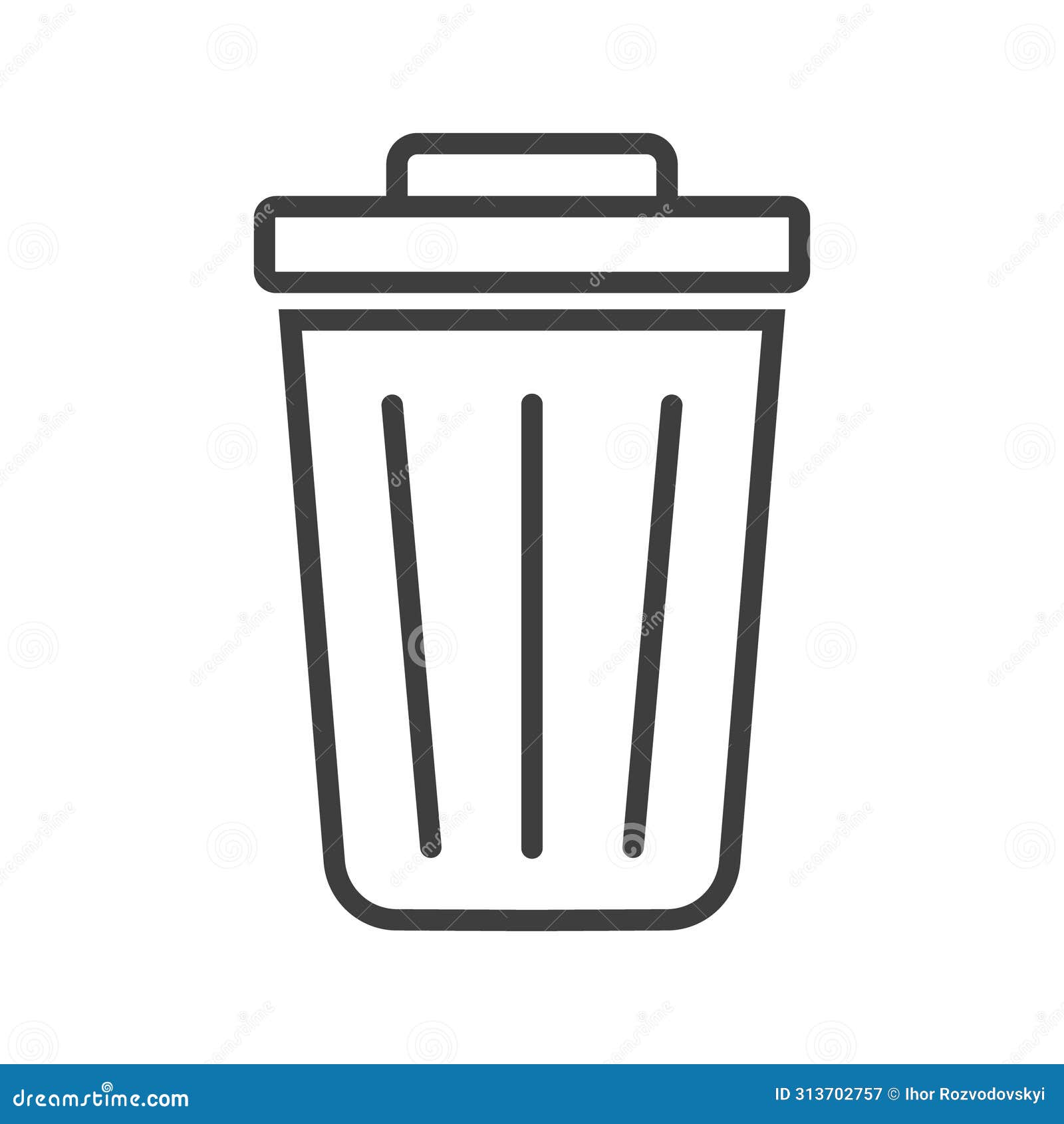Garbage Icon. Garbage Symbol on White Background Stock Vector ...