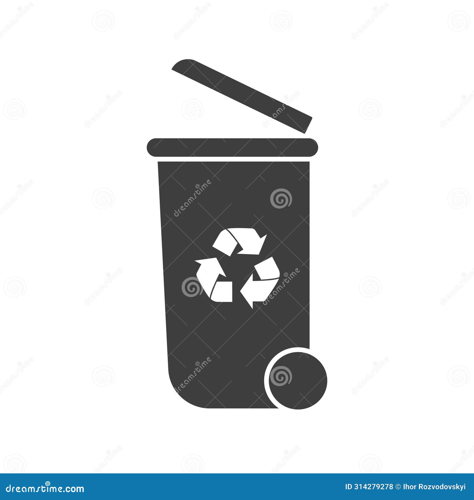 Garbage Icon. Garbage Symbol on White Background Stock Vector ...