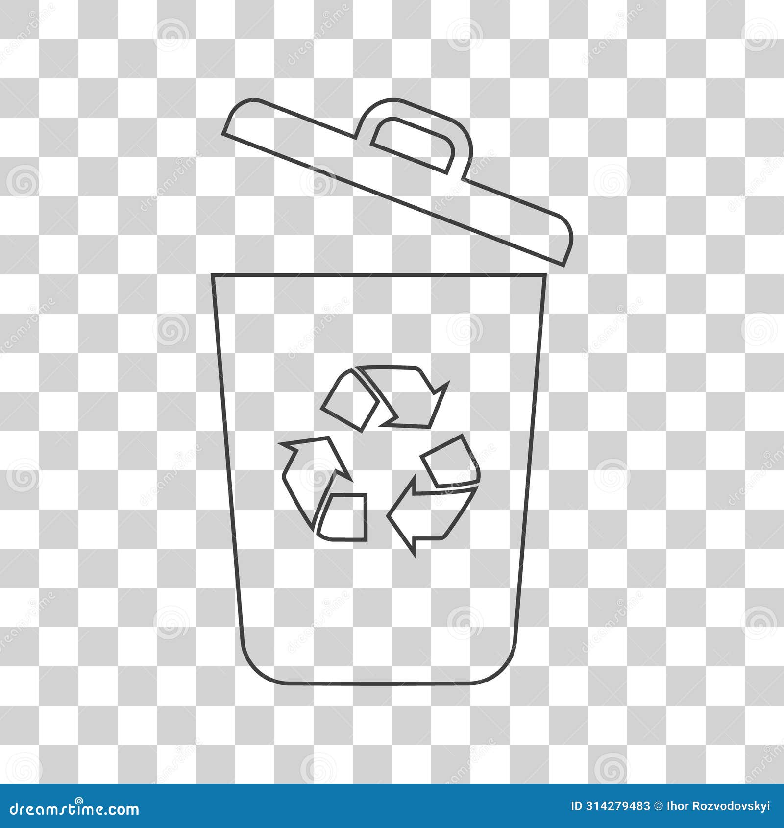 Garbage Icon. Garbage Symbol on White Background Stock Vector ...