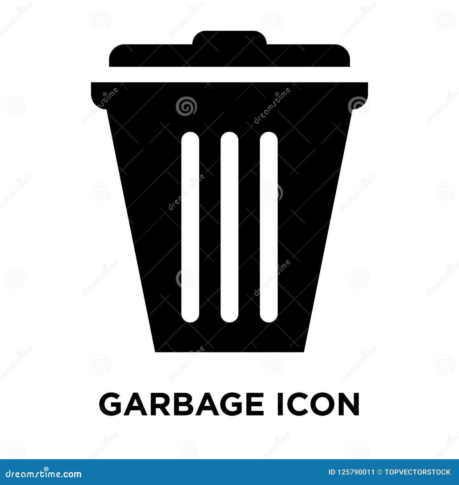 Garbage Icon Vector Isolated On White Background, Logo Concept O ...