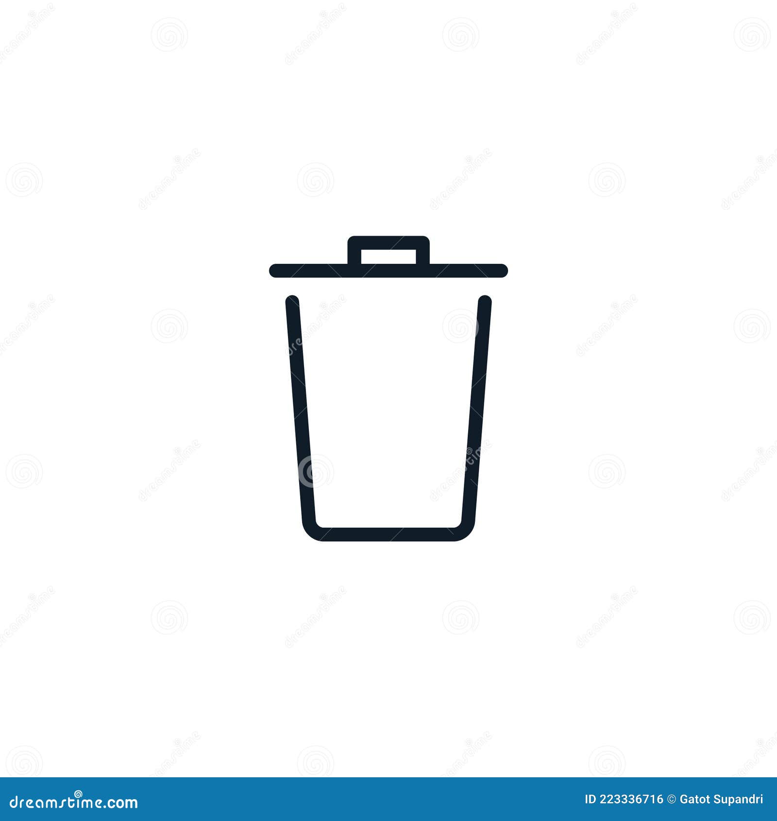 Garbage Icon Vector Logo Design Template Stock Vector - Illustration of ...
