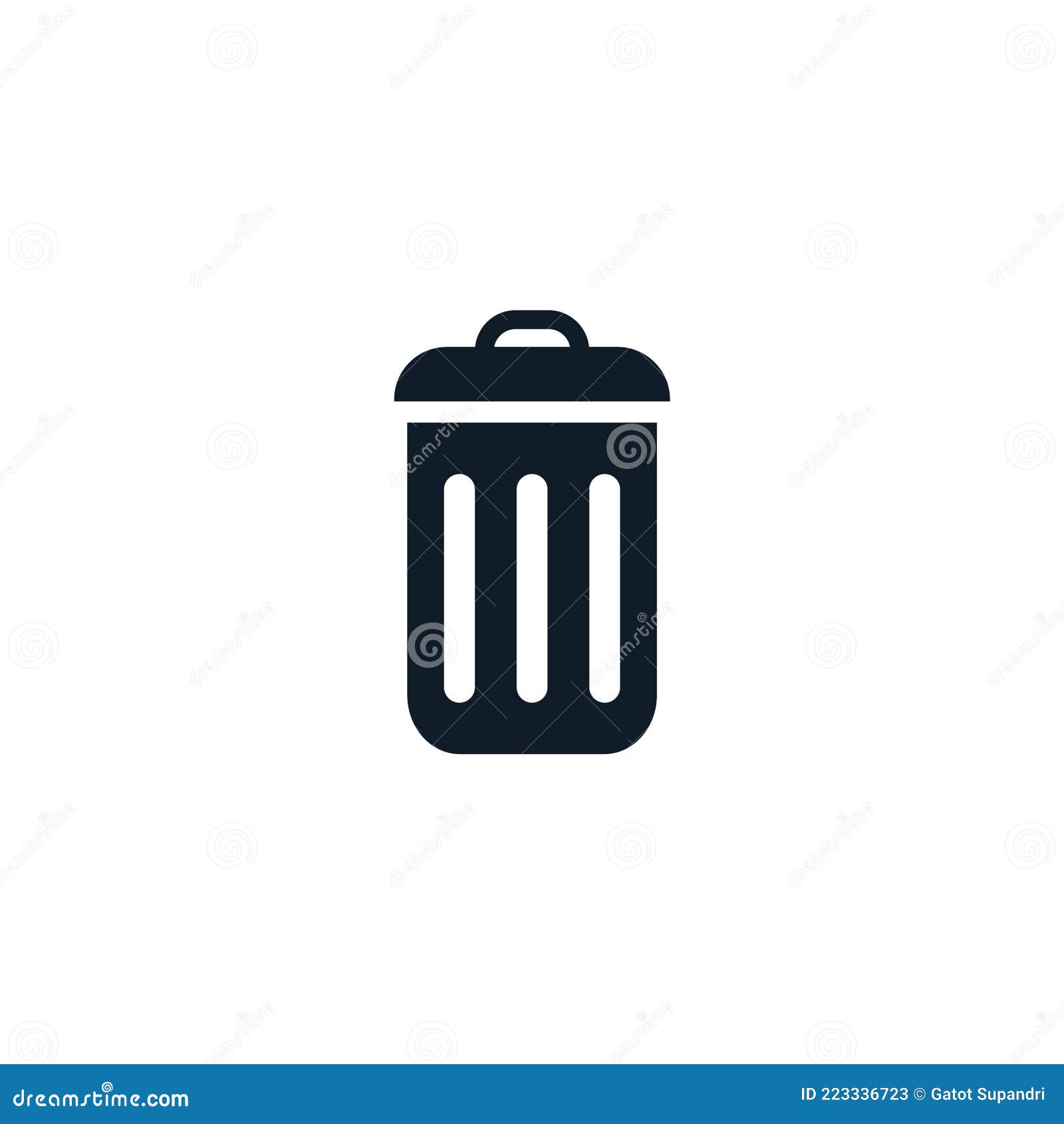 Garbage Icon Vector Logo Design Template Stock Vector - Illustration of ...