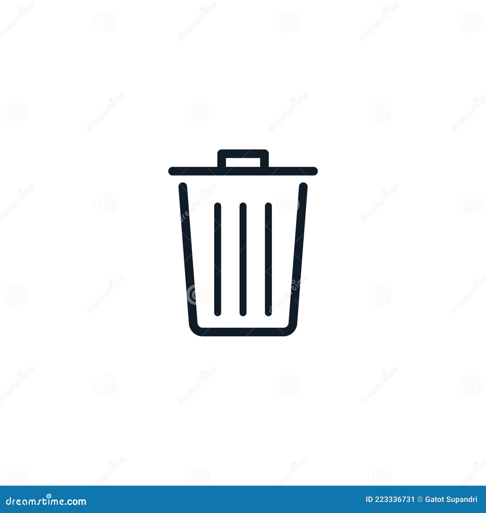 Garbage Icon Vector Logo Design Template Stock Vector - Illustration of ...