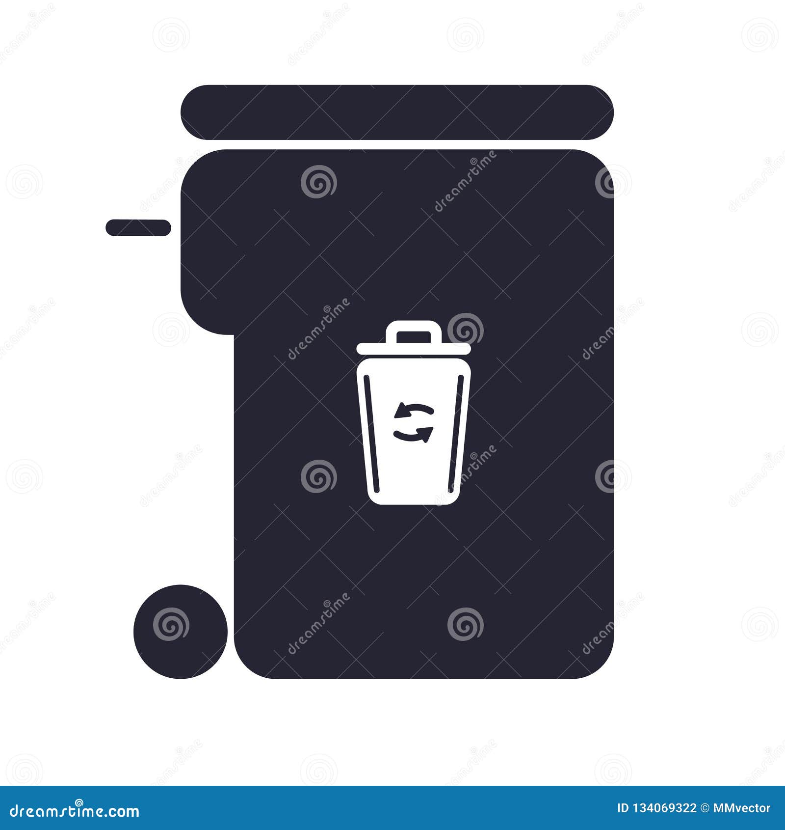 Garbage Icon Vector Sign and Symbol Isolated on White Background ...