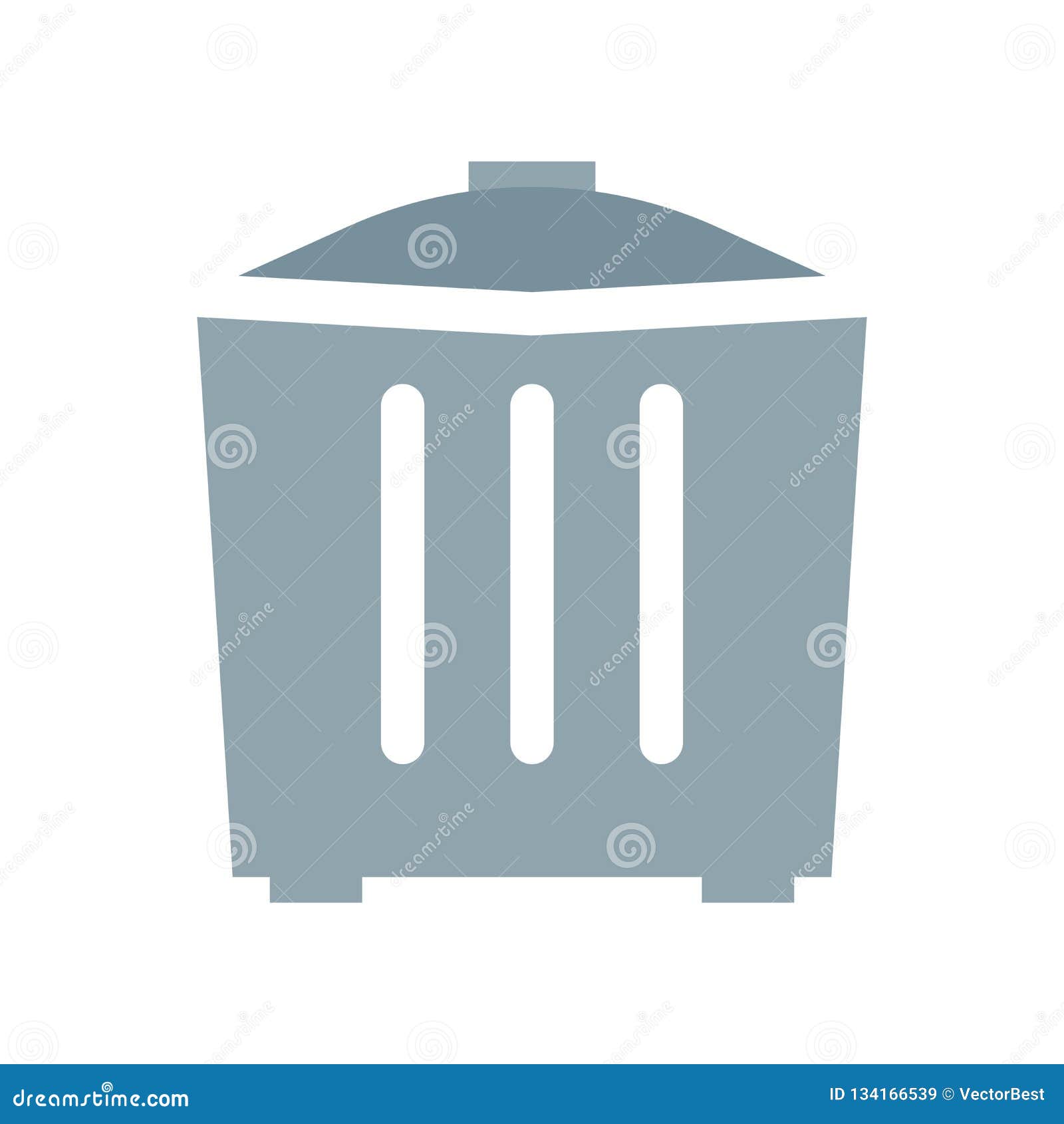 Garbage Icon Vector Sign and Symbol Isolated on White Background ...