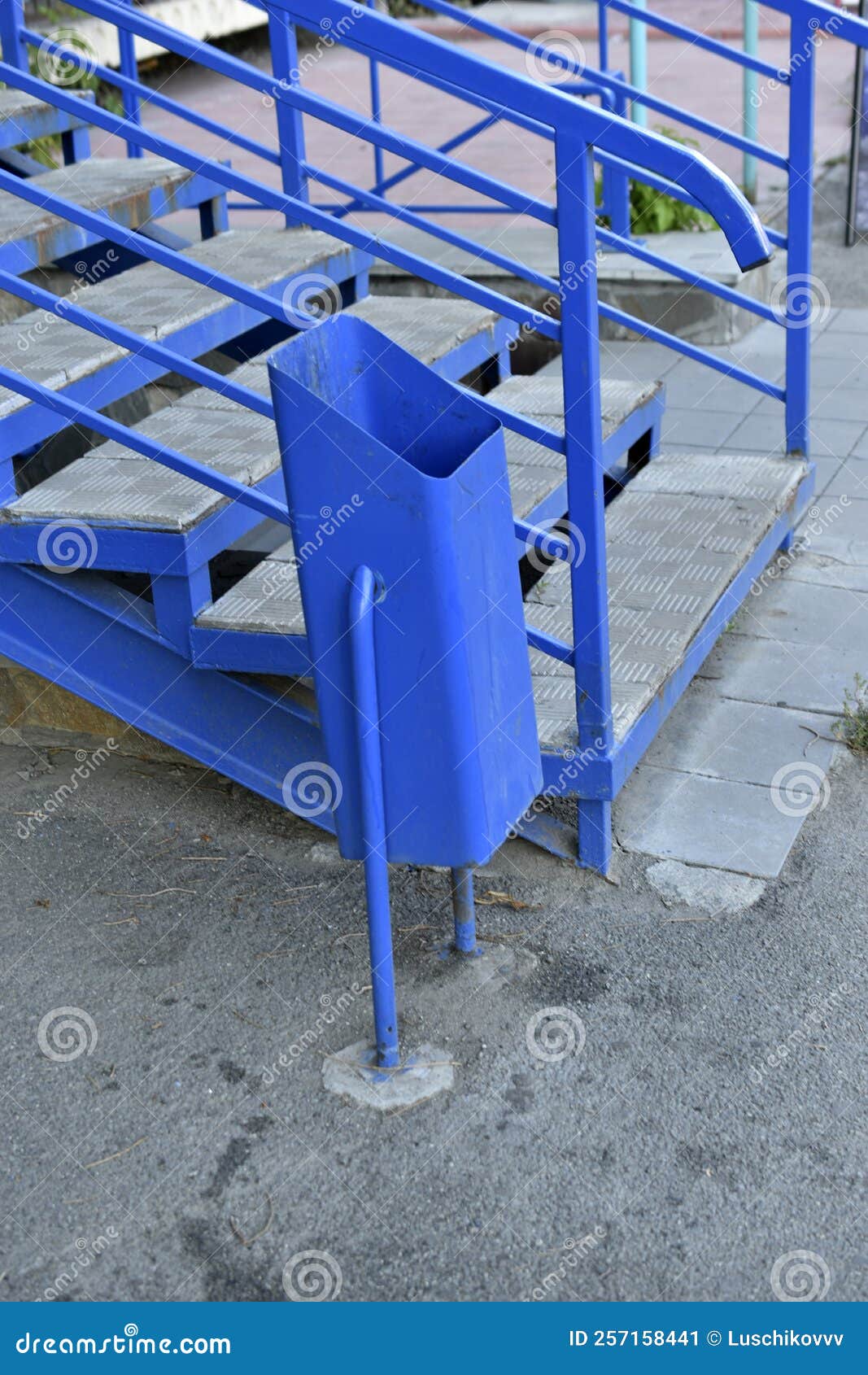 Garbage Iron Lattice Bins For Sorting Garbage In A City Park Next To ...