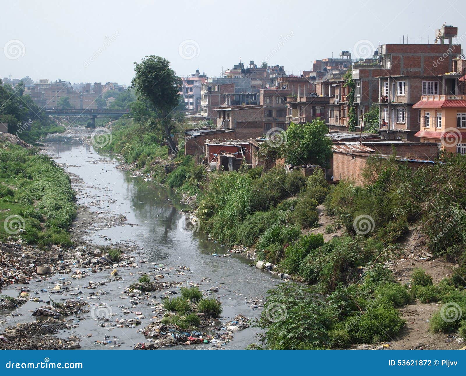 Garbage in Kathmandu stock photo. Image of poor, litter - 53621872