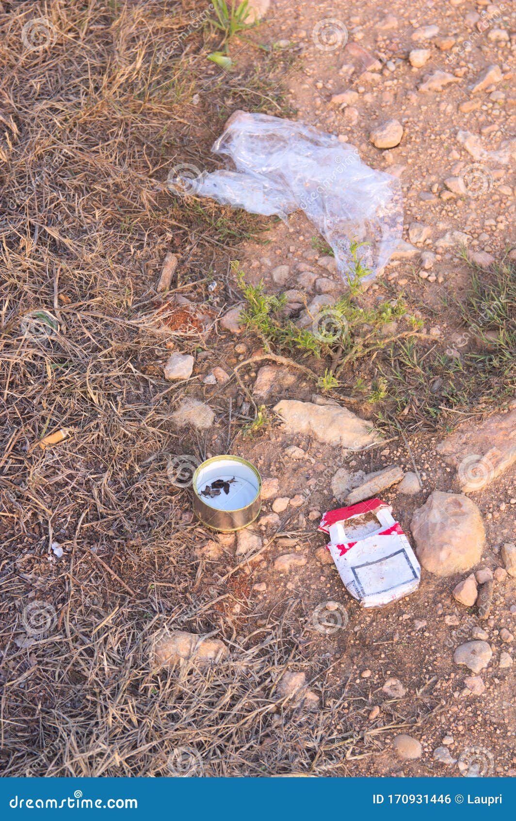 Garbage Left by Humans in Nature Stock Photo - Image of planet, earth ...