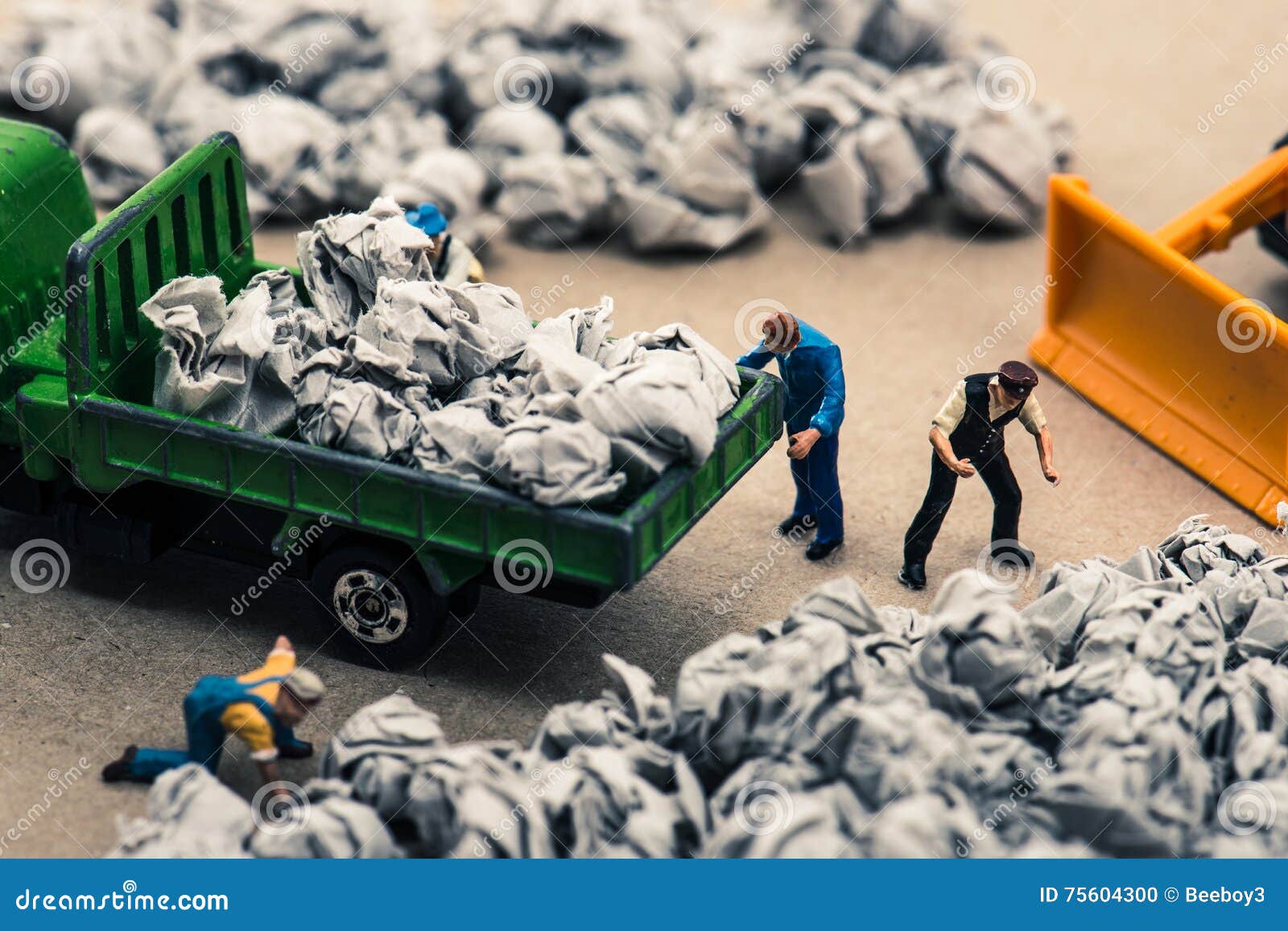 Garbage and Miniature Dolls Stock Photo - Image of away, mountain: 75604300