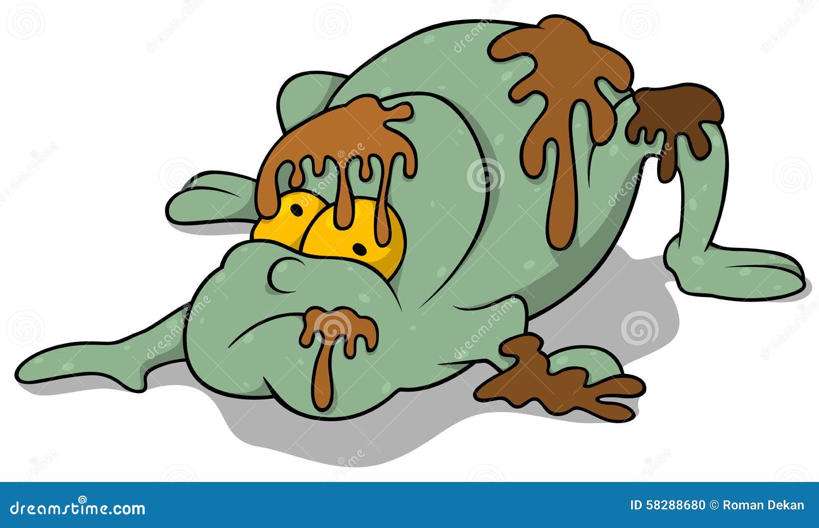 Garbage Monster Can With Plastic Bottles Vector Illustration ...