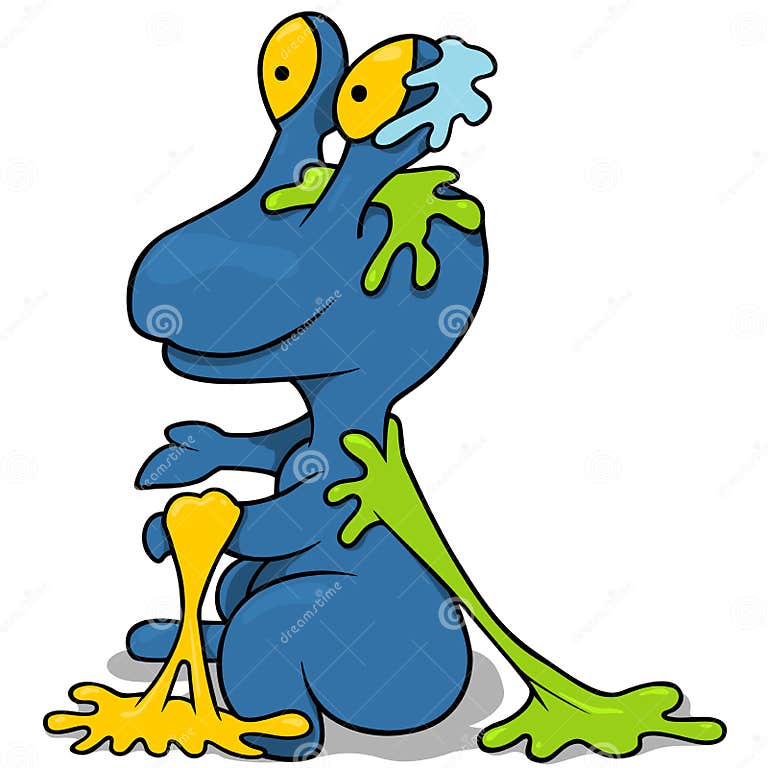 Garbage Monster stock vector. Illustration of disease - 58332478