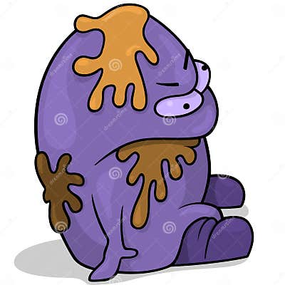 Garbage Monster stock vector. Illustration of gunge, repulsive - 58624602