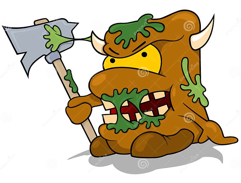 Garbage Monster stock vector. Illustration of distasteful - 58782171