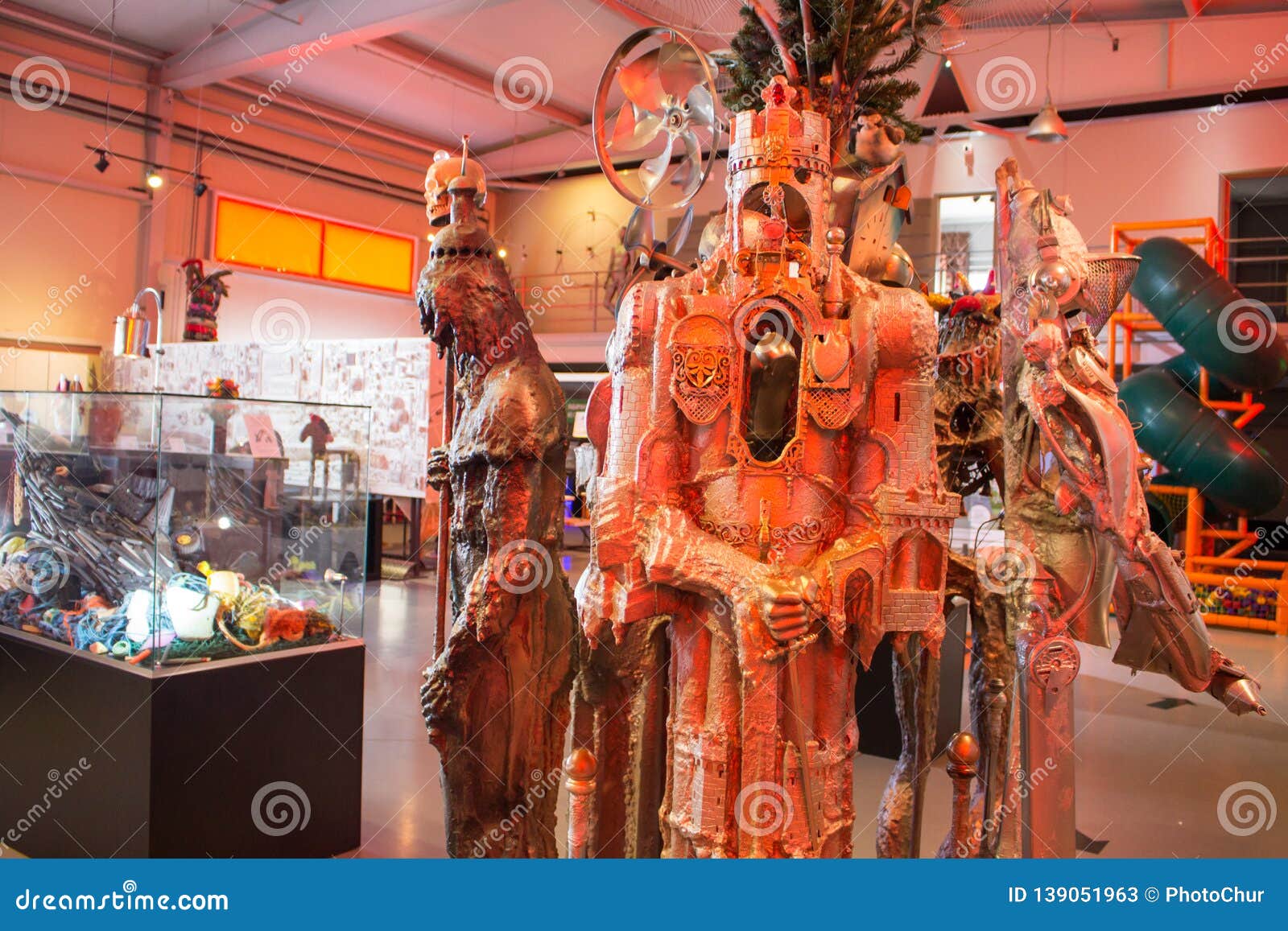 GARBAGE MUSEUM `MU-MU`, RUSSIA - OCTOBER 2016: Exhibits of the Museum ...