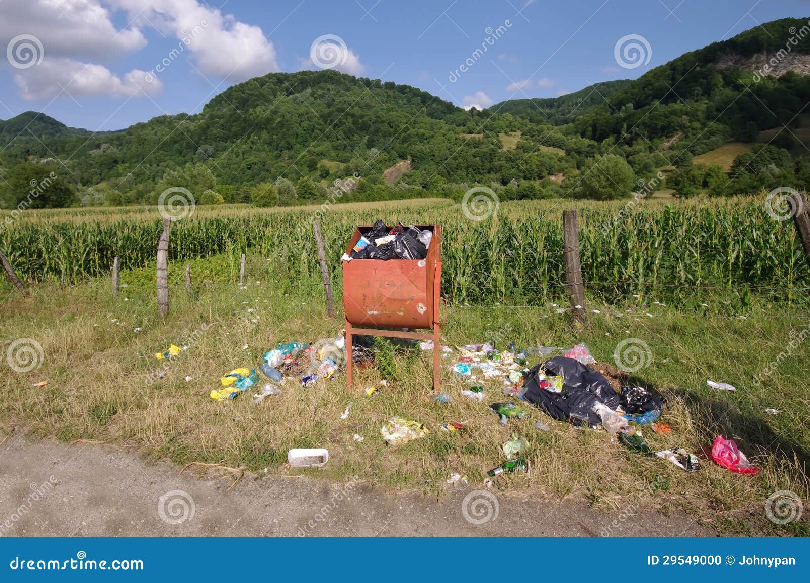 Garbage in nature stock photo. Image of landsccape, danger - 29549000