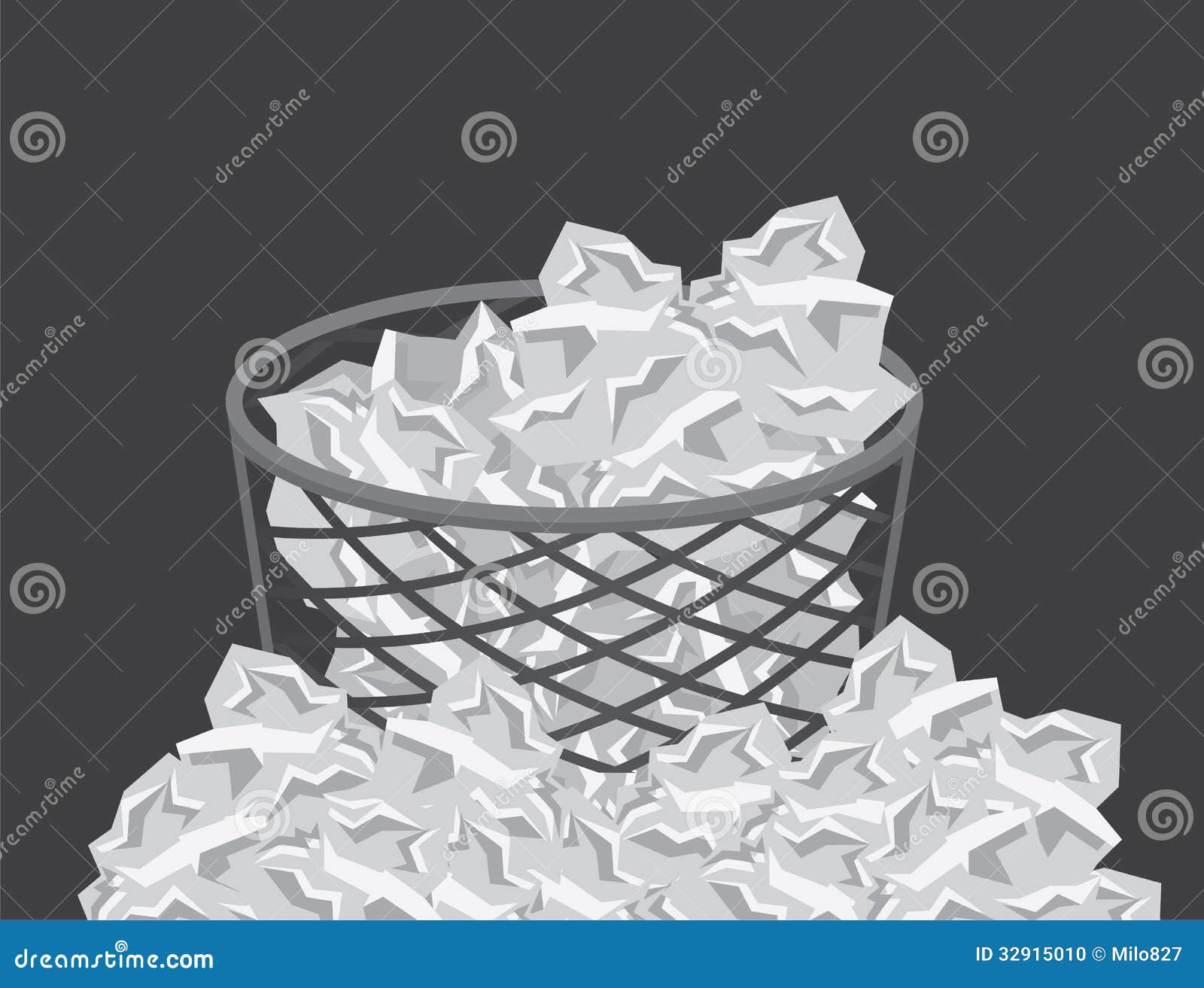 Garbage Overflow stock vector. Illustration of trash - 32915010