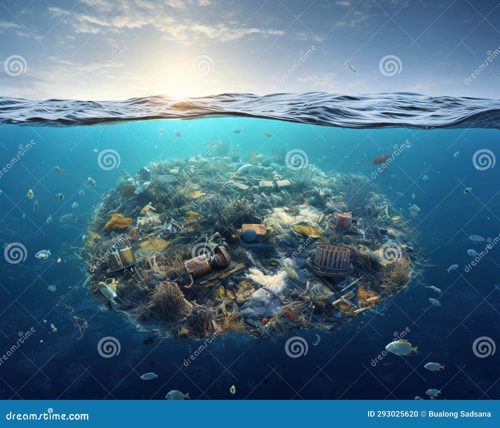 The Great Pacific Garbage Patch: Aerial View Of Massive Areof Plastic ...