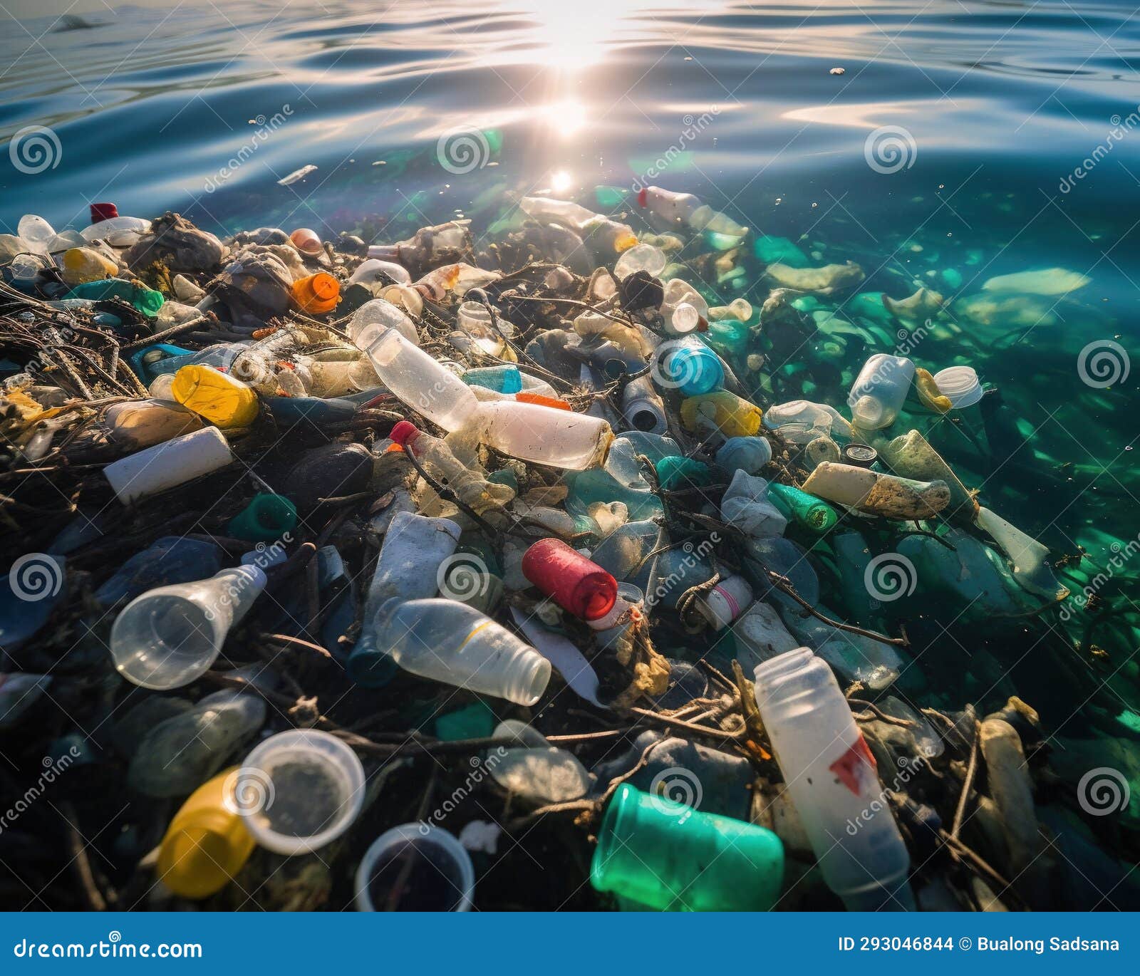 Garbage Patch In The Ocean Stock Photo | CartoonDealer.com #264325254