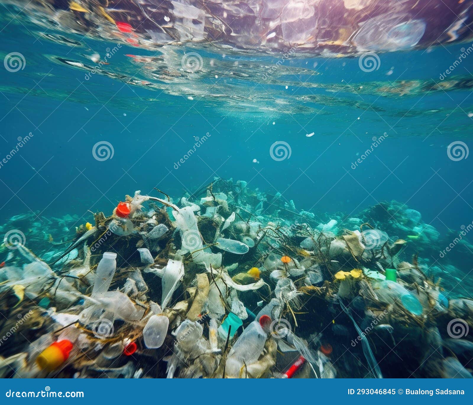 Garbage Patch In The Ocean Stock Photo | CartoonDealer.com #264325218