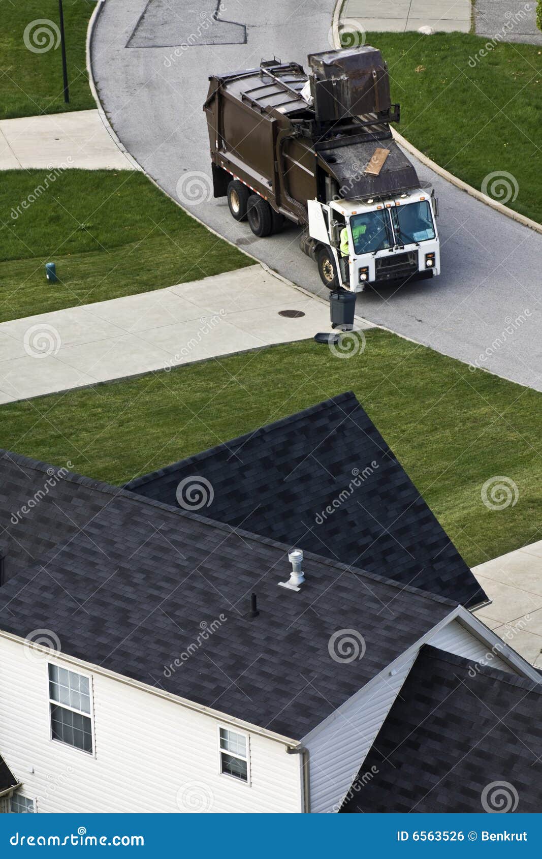 Garbage pick up stock photo. Image of worker, land, person - 6563526