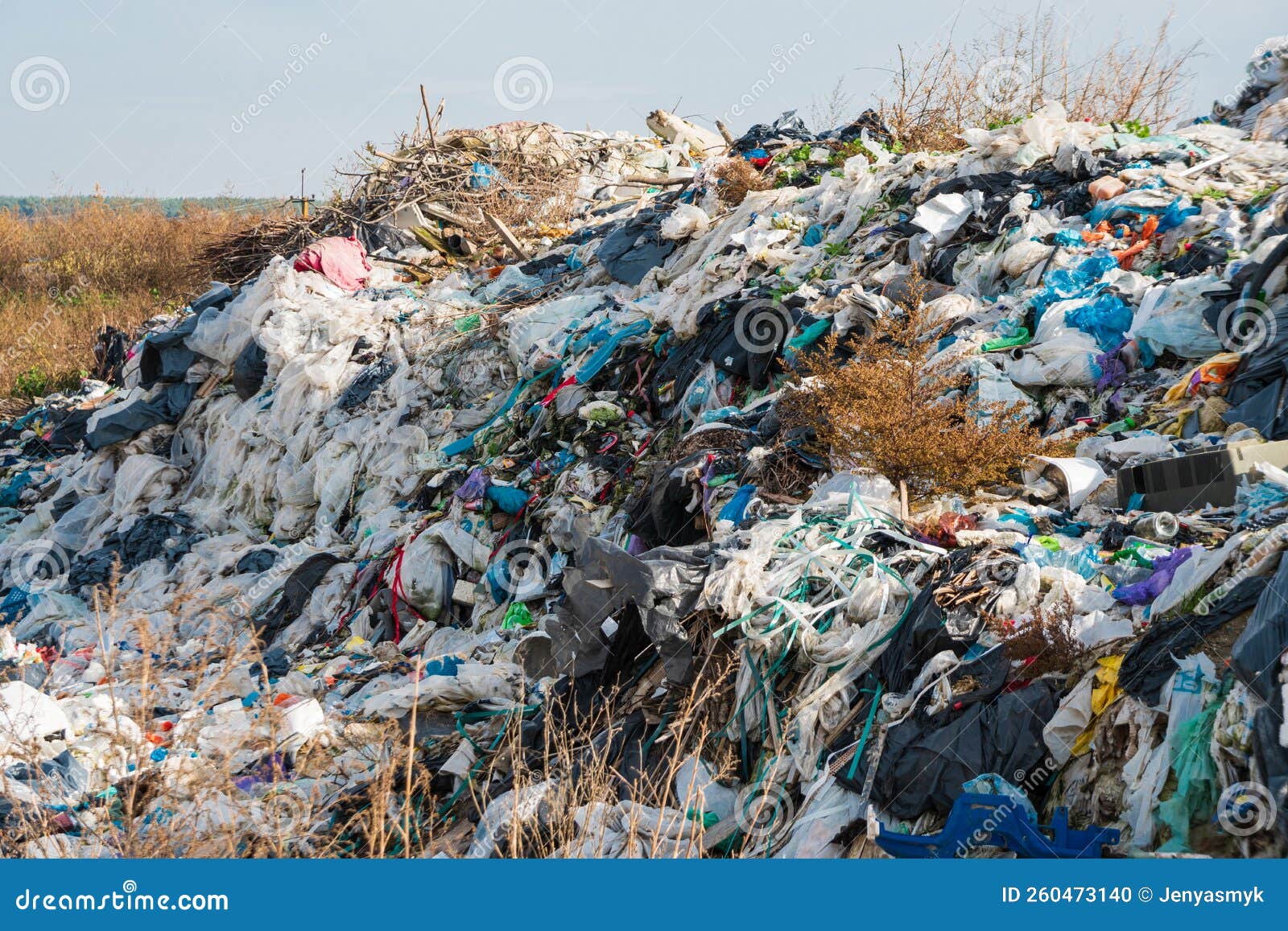 Garbage pile in trash dump stock photo. Image of garbage - 260473140