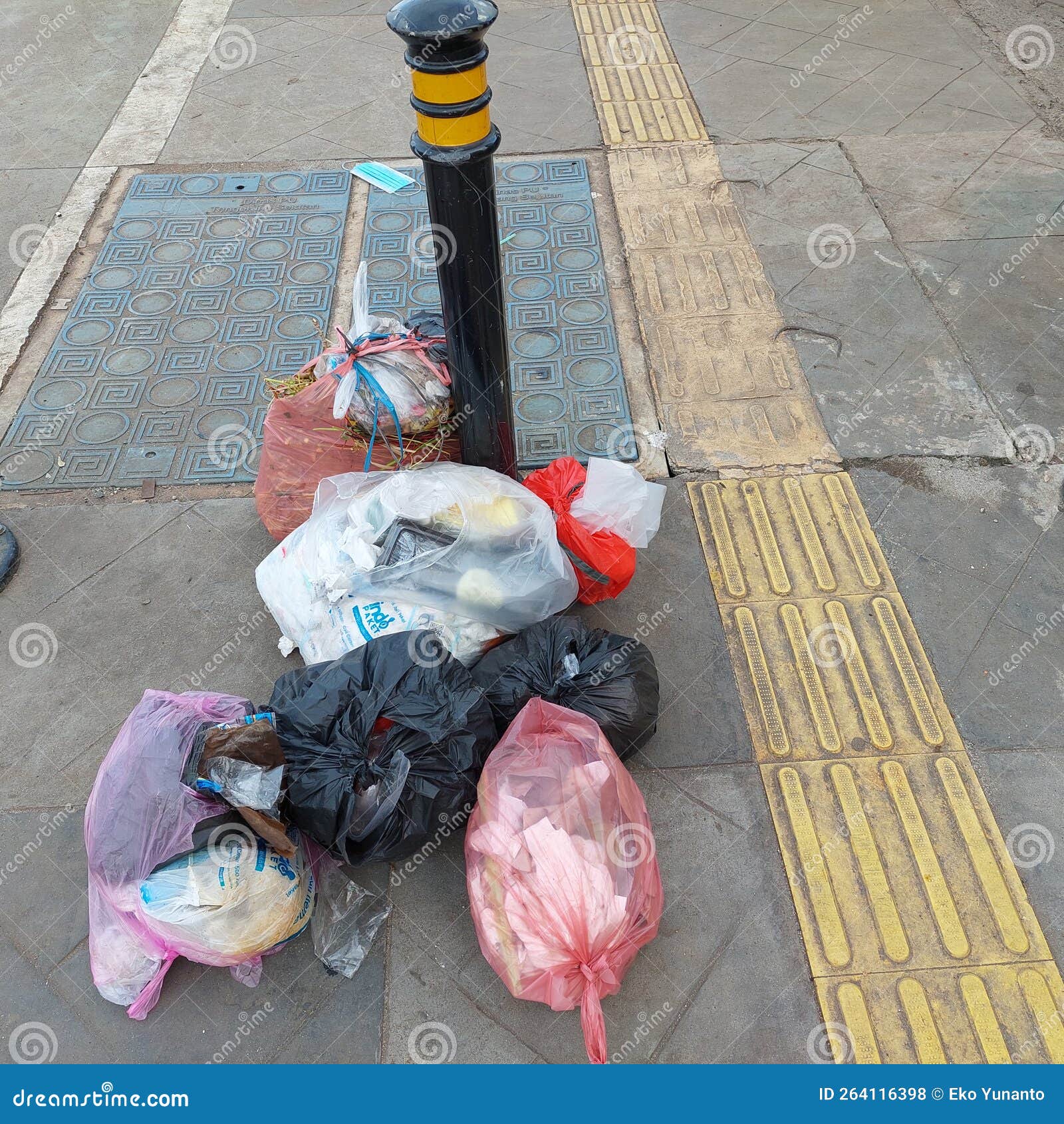 Garbage Piled Up on the Side of the Road Stock Photo - Image of side ...