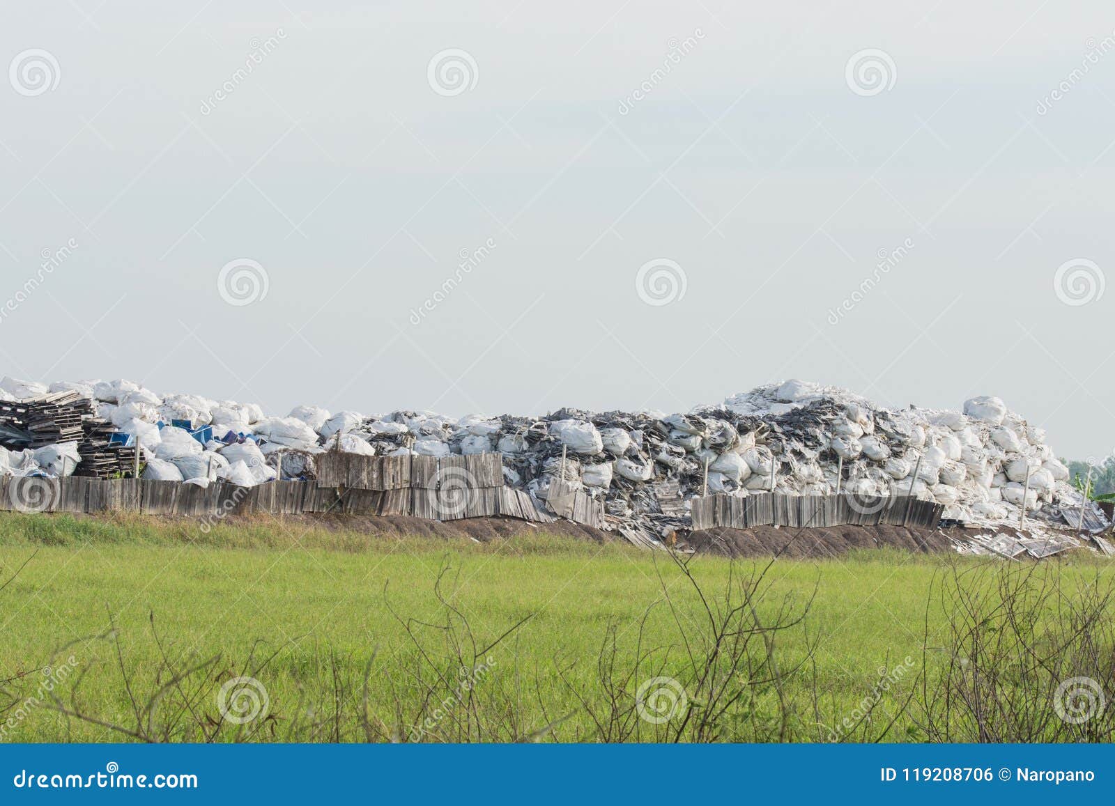 Garbage Piles Outdoors on a Recycle Site Stock Photo - Image of dispose ...