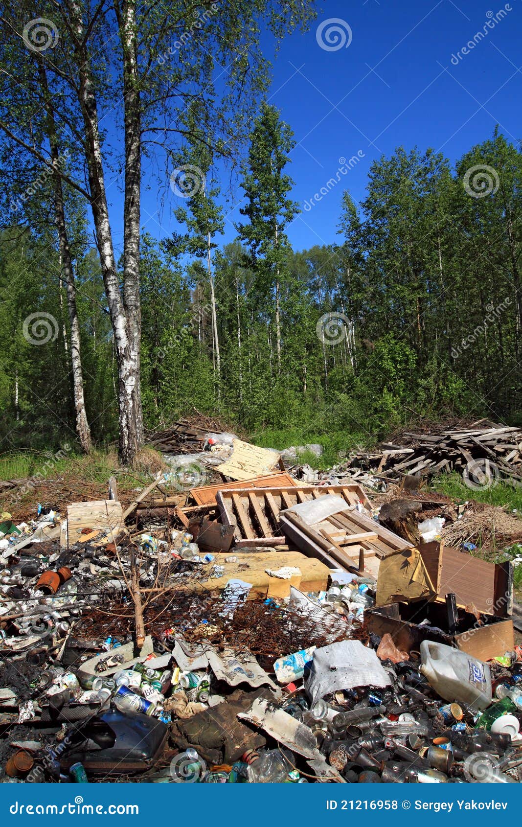 Garbage pit stock photo. Image of conservation, poor - 21216958