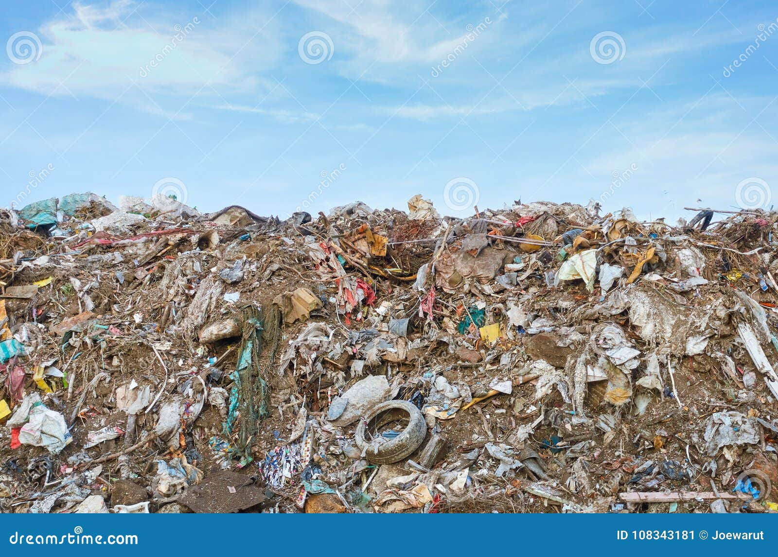 Garbage pollution in India stock image. Image of consumerism - 108343181