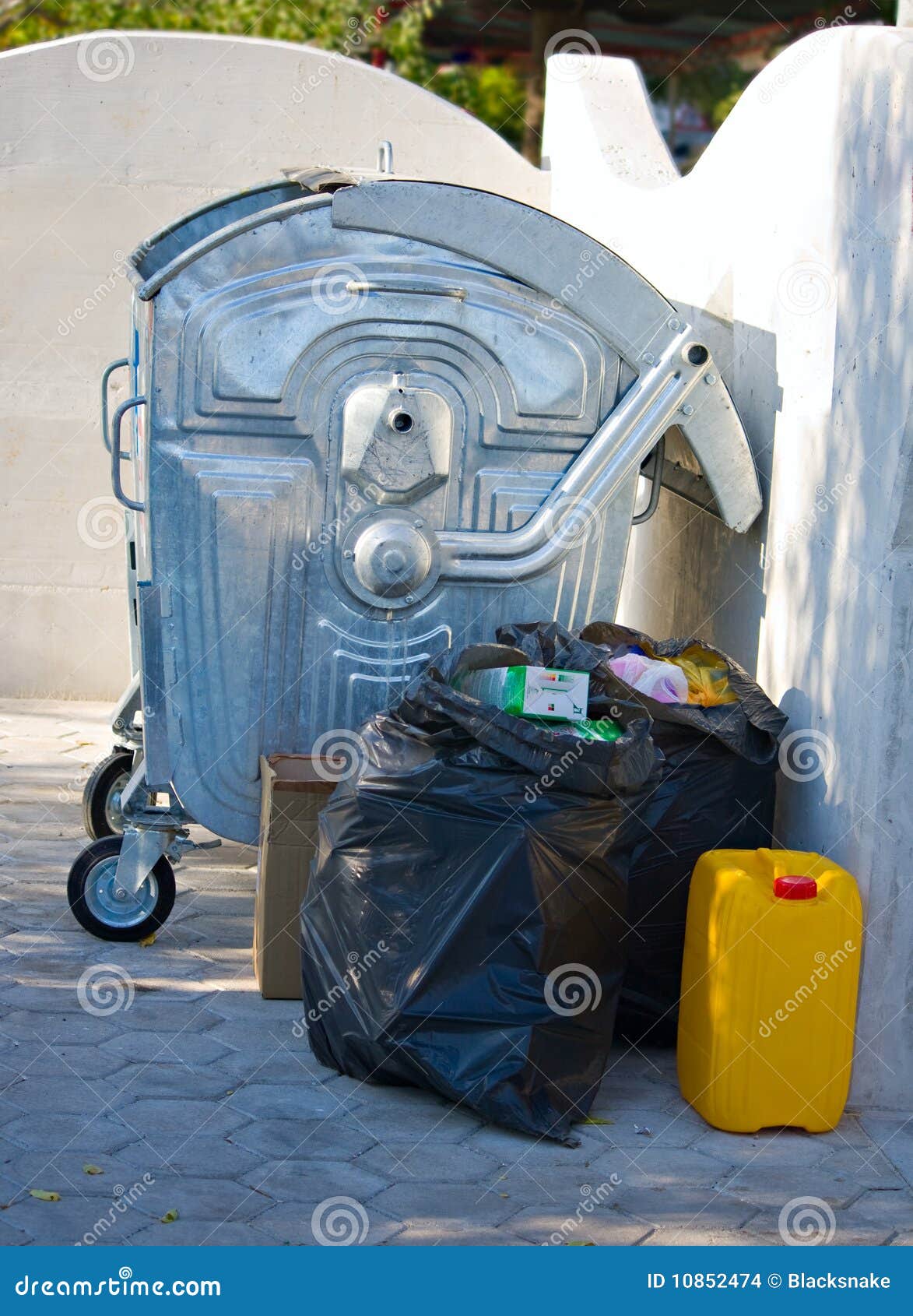 Garbage recycle container stock photo. Image of urban - 10852474
