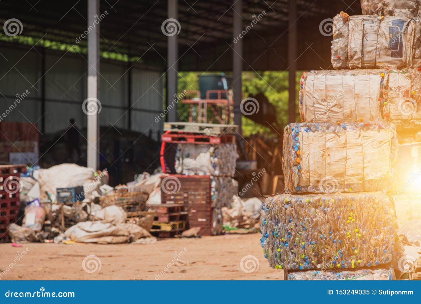 Garbage Can With Do Not Recycle Symbol - Concept Of Non Recyclable ...