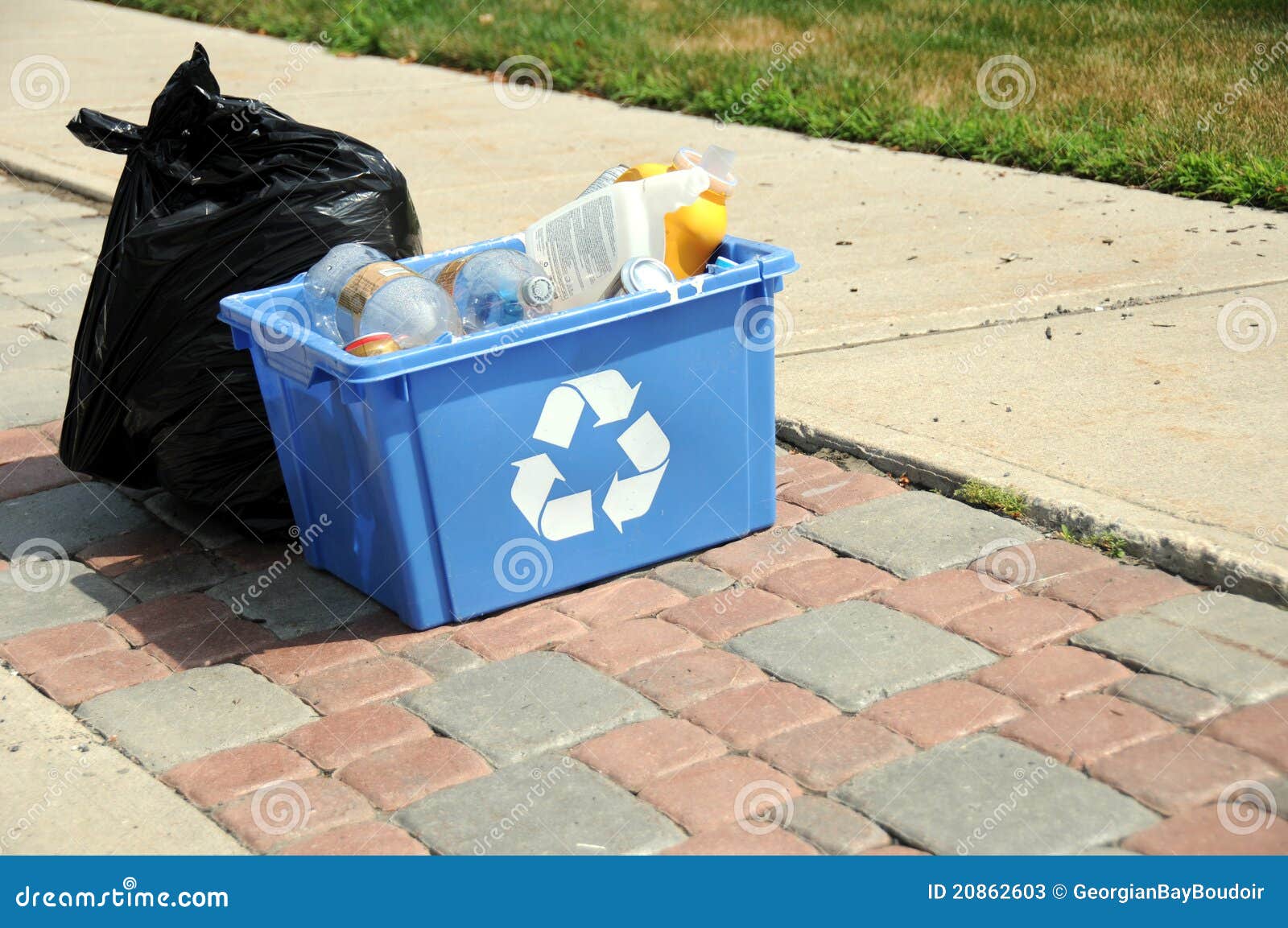 Garbage and Recycling stock image. Image of municipal - 20862603