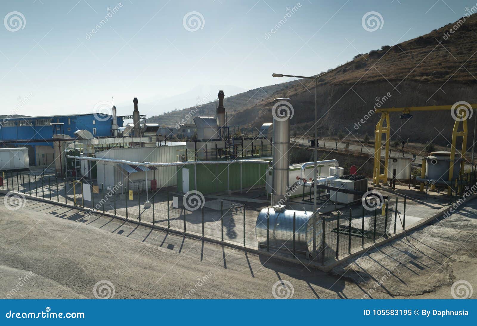 Trash recycling plant stock image. Image of material - 105583195
