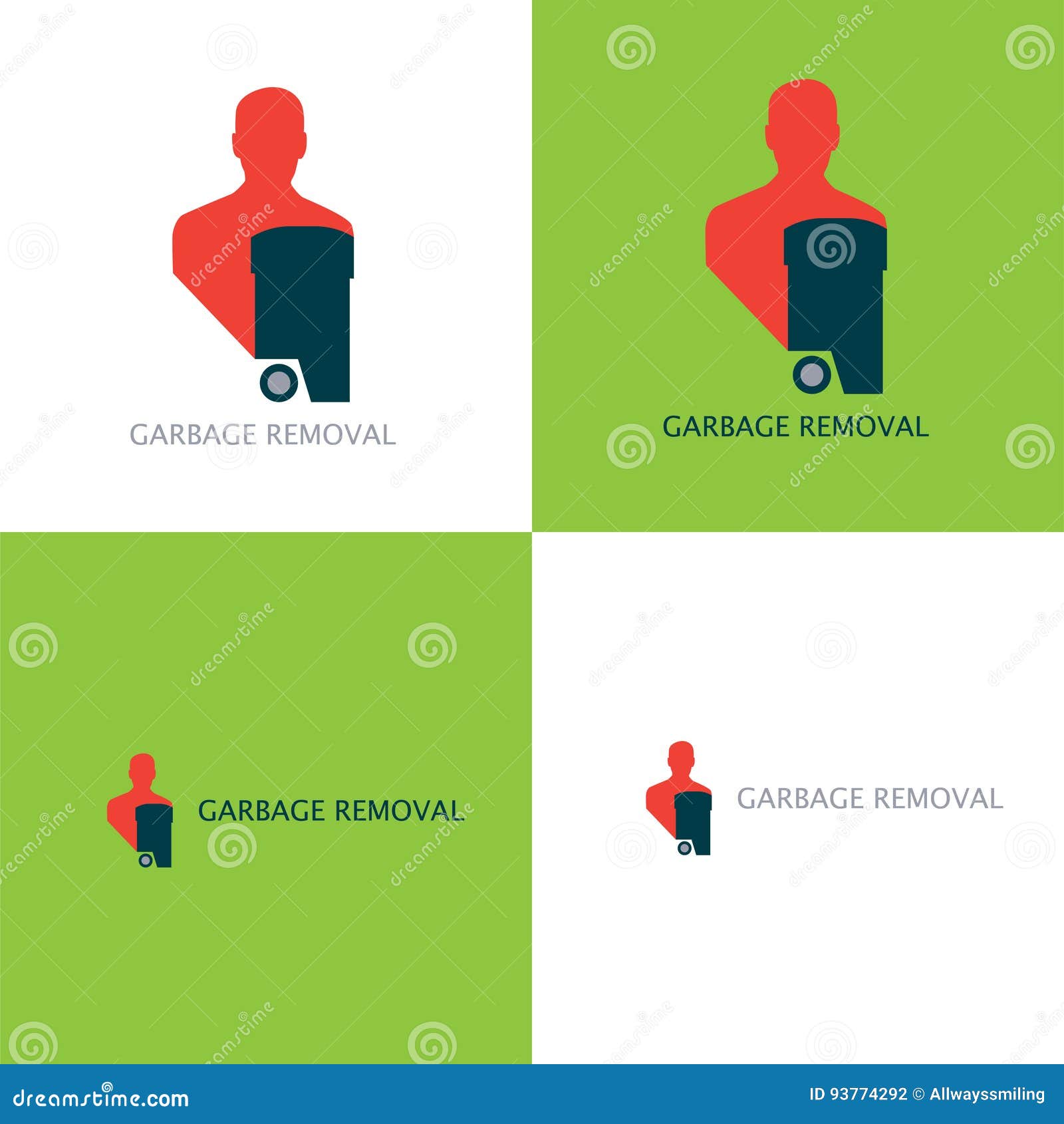 Garbage Removal Company Logo Stock Vector - Illustration of idea ...