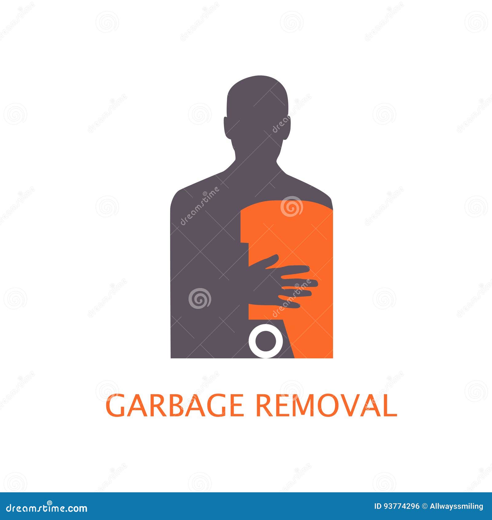 Garbage Removal Company Logo Stock Vector - Illustration of clean ...