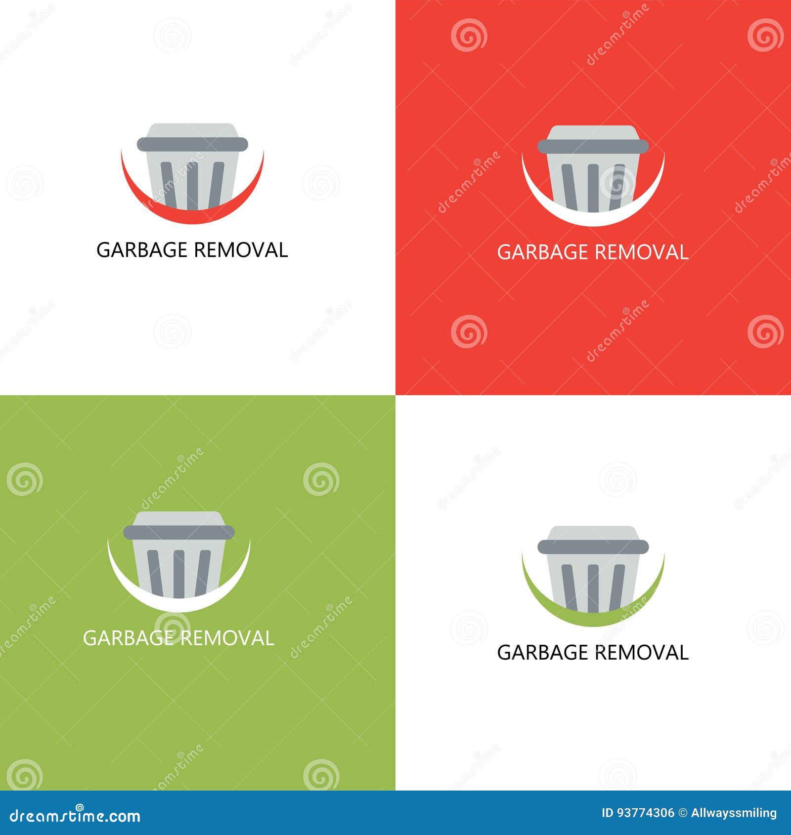 Garbage Removal Company Logo Stock Vector - Illustration of louder ...