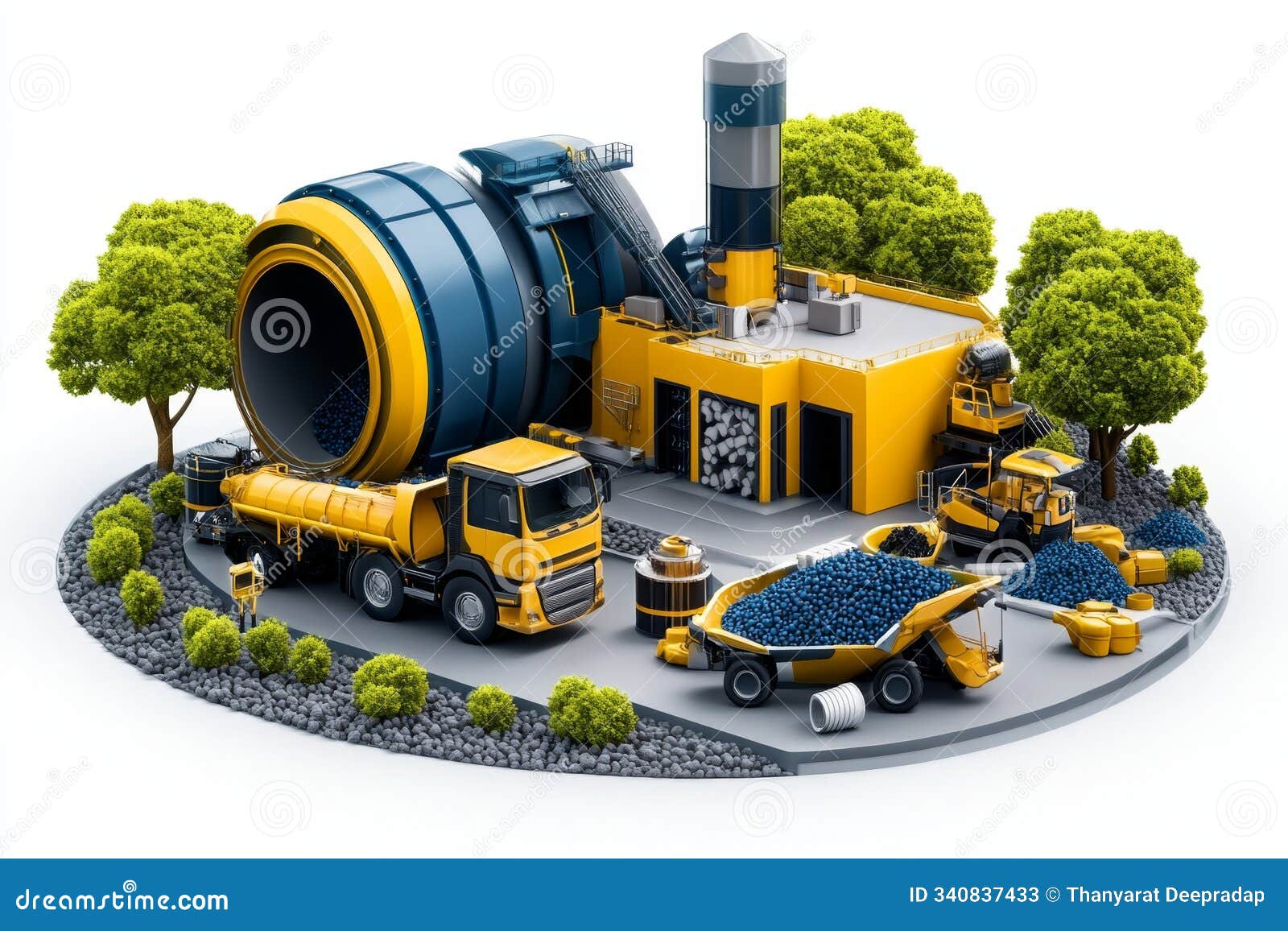 Garbage and Resource Management are Depicted in a Detailed Illustration ...