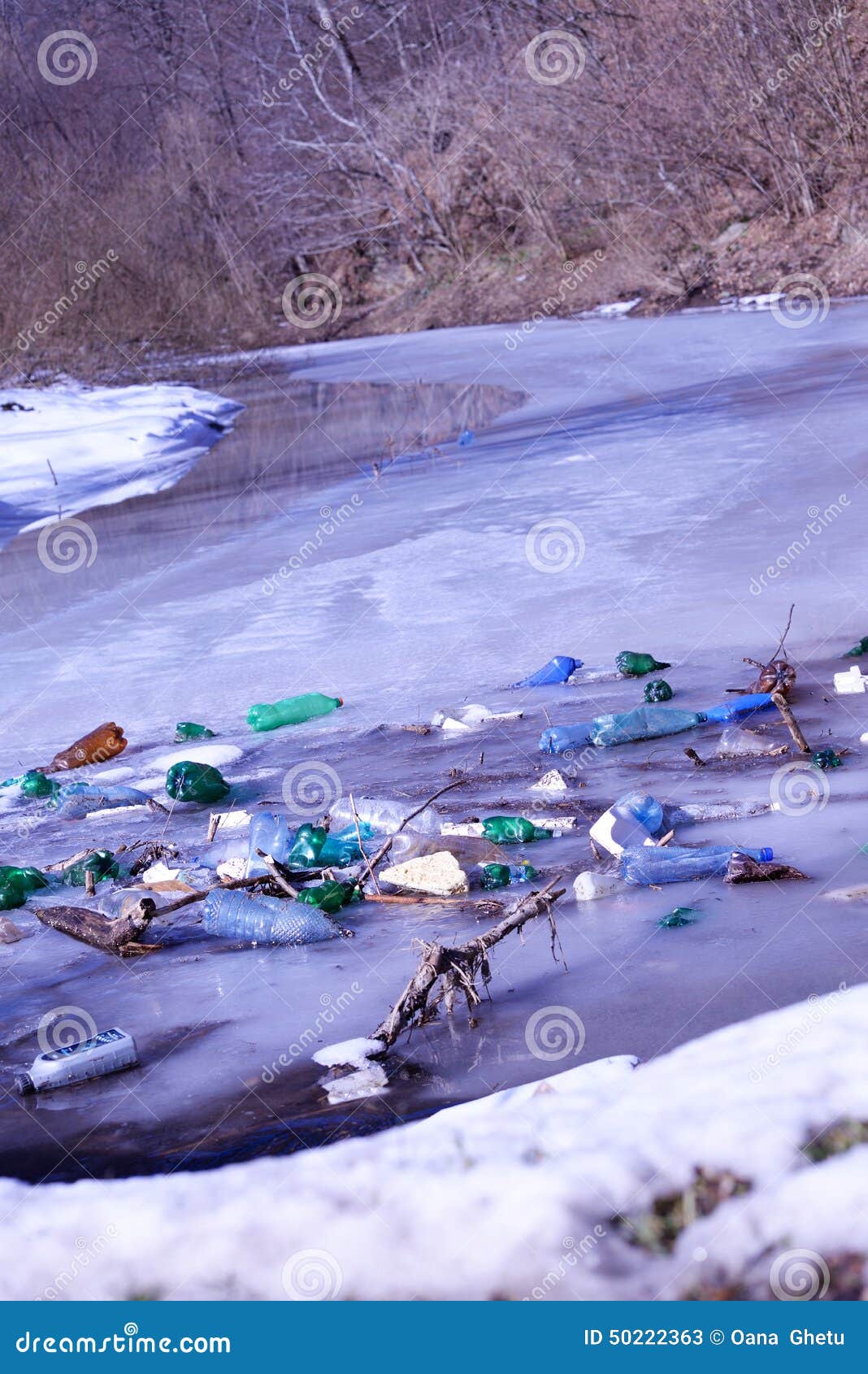 Garbage in the river stock image. Image of messy, dirty - 50222363