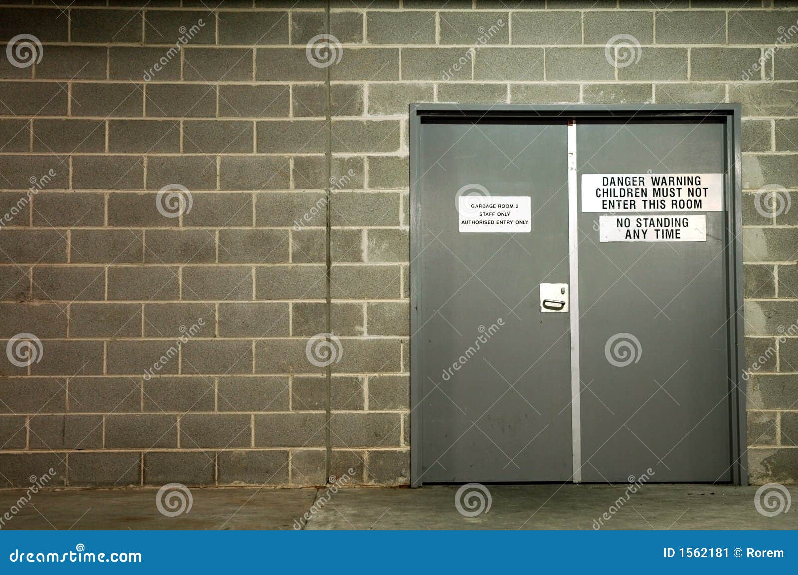 Garbage room stock image. Image of simple, design, environment - 1562181