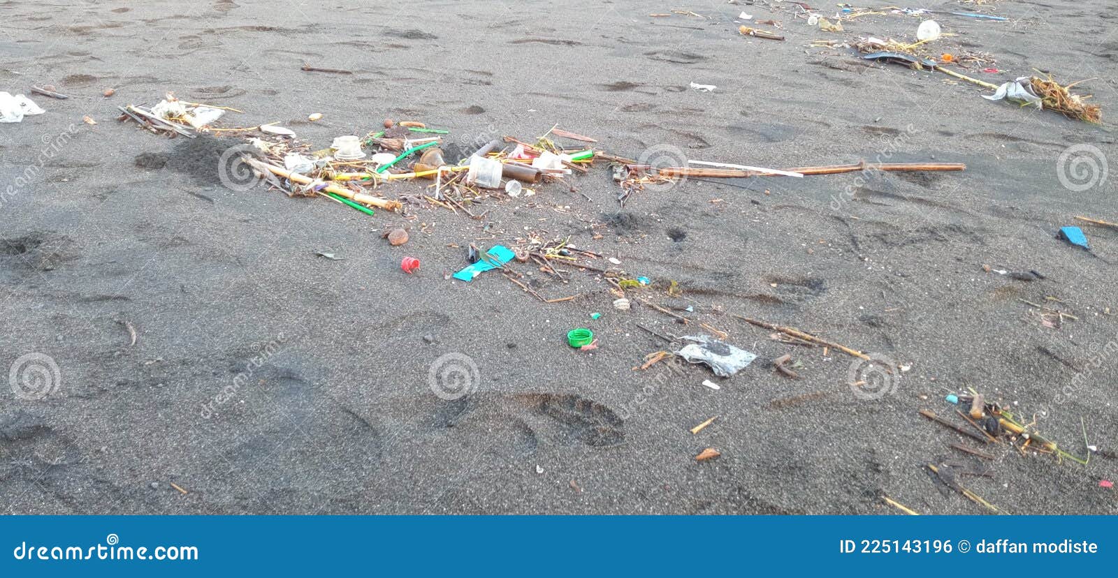 Garbage Scattered On The Beach Which Is Very Disturbing The Scenery ...