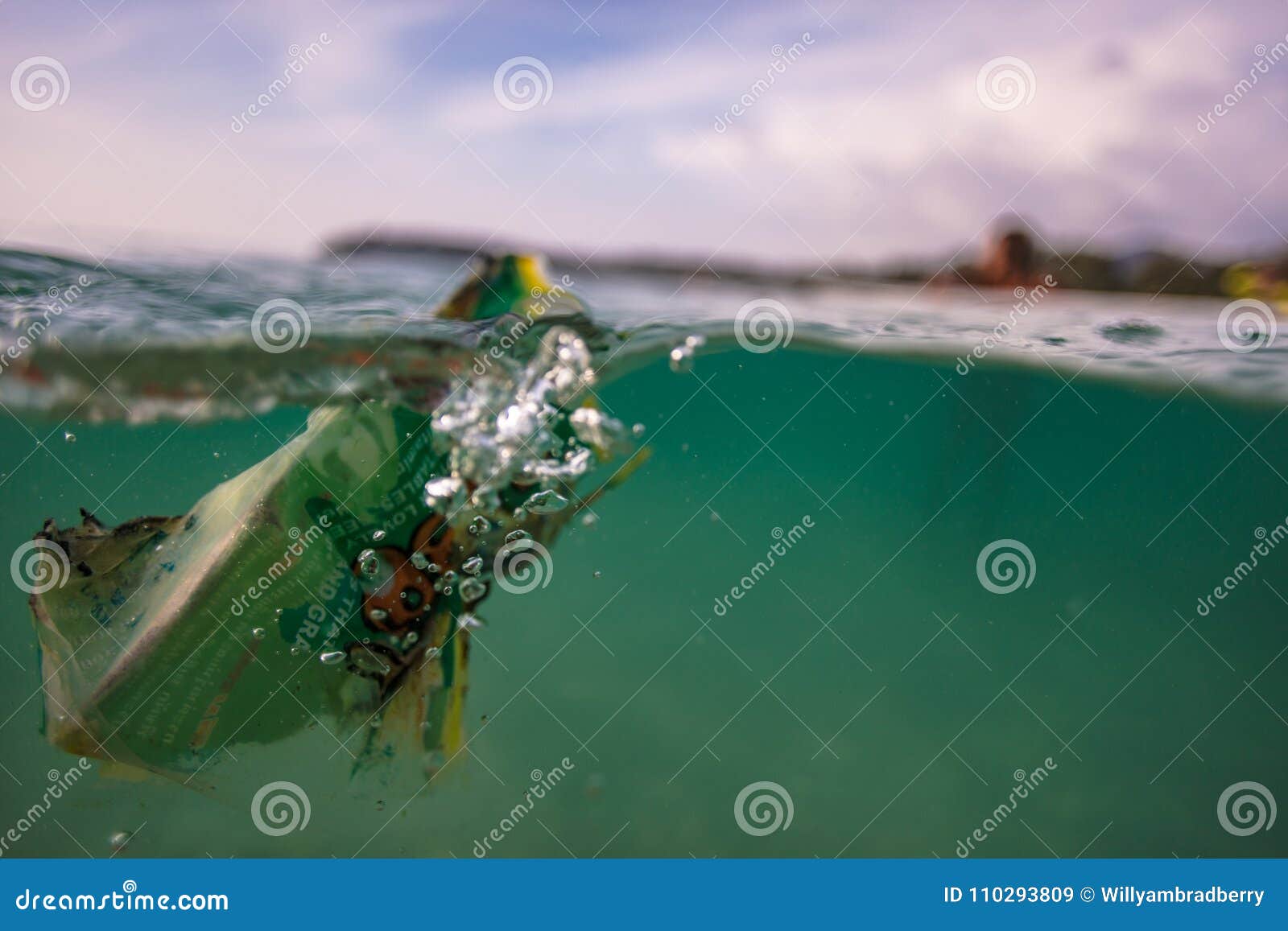 Garbage in Sea Water Near Beach Editorial Stock Image - Image of ...
