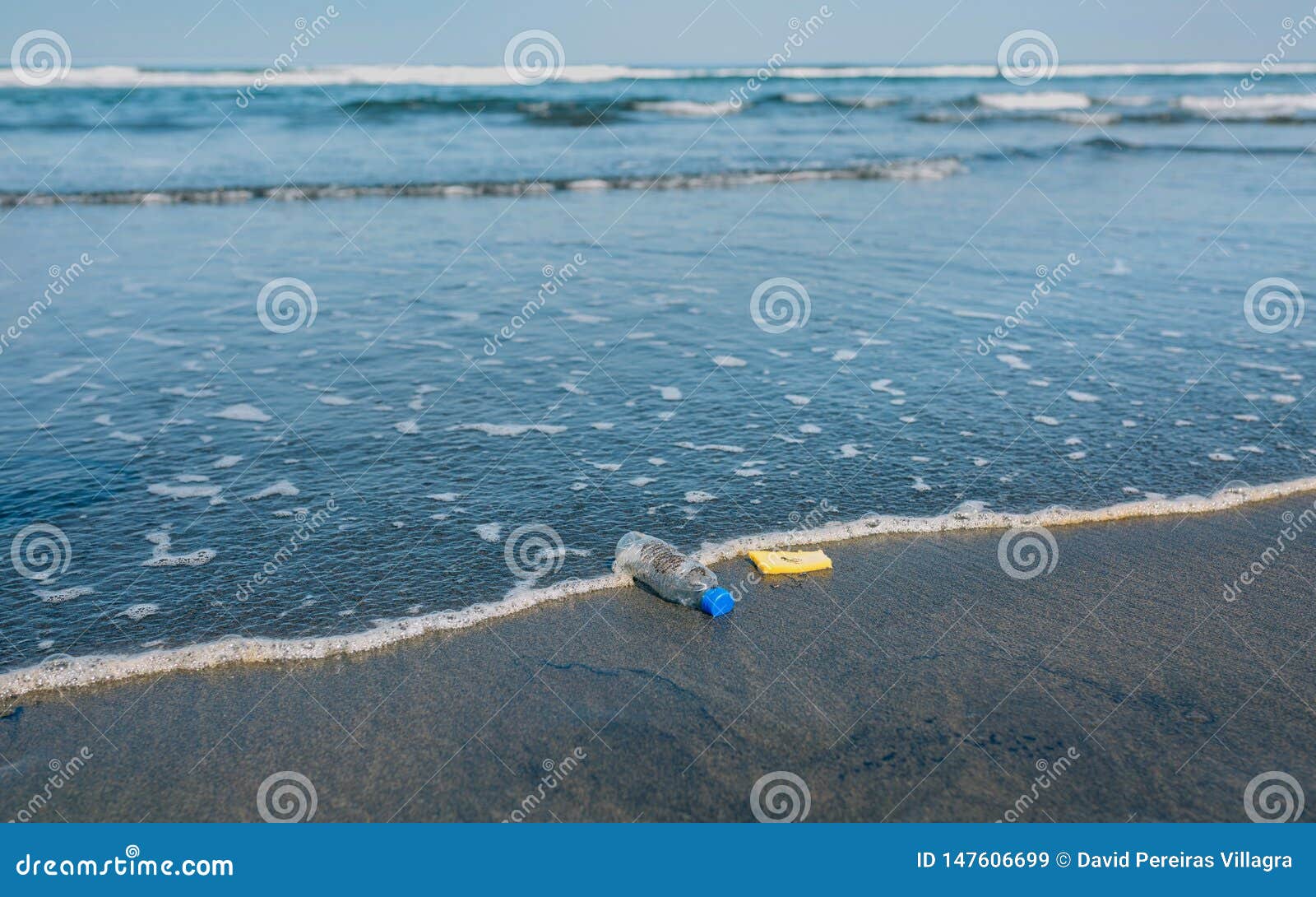 Garbage on the seashore stock image. Image of ecology - 147606699