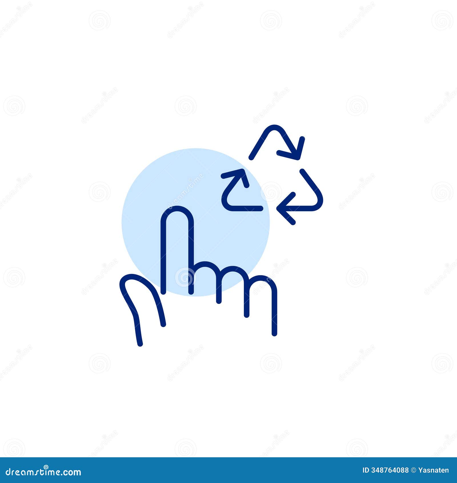 Garbage Separation, Use of Recycled Materials. Pixel Perfect, Editable ...