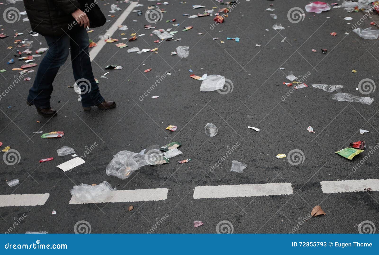 Garbage on the street stock image. Image of clean, pollution - 72855793